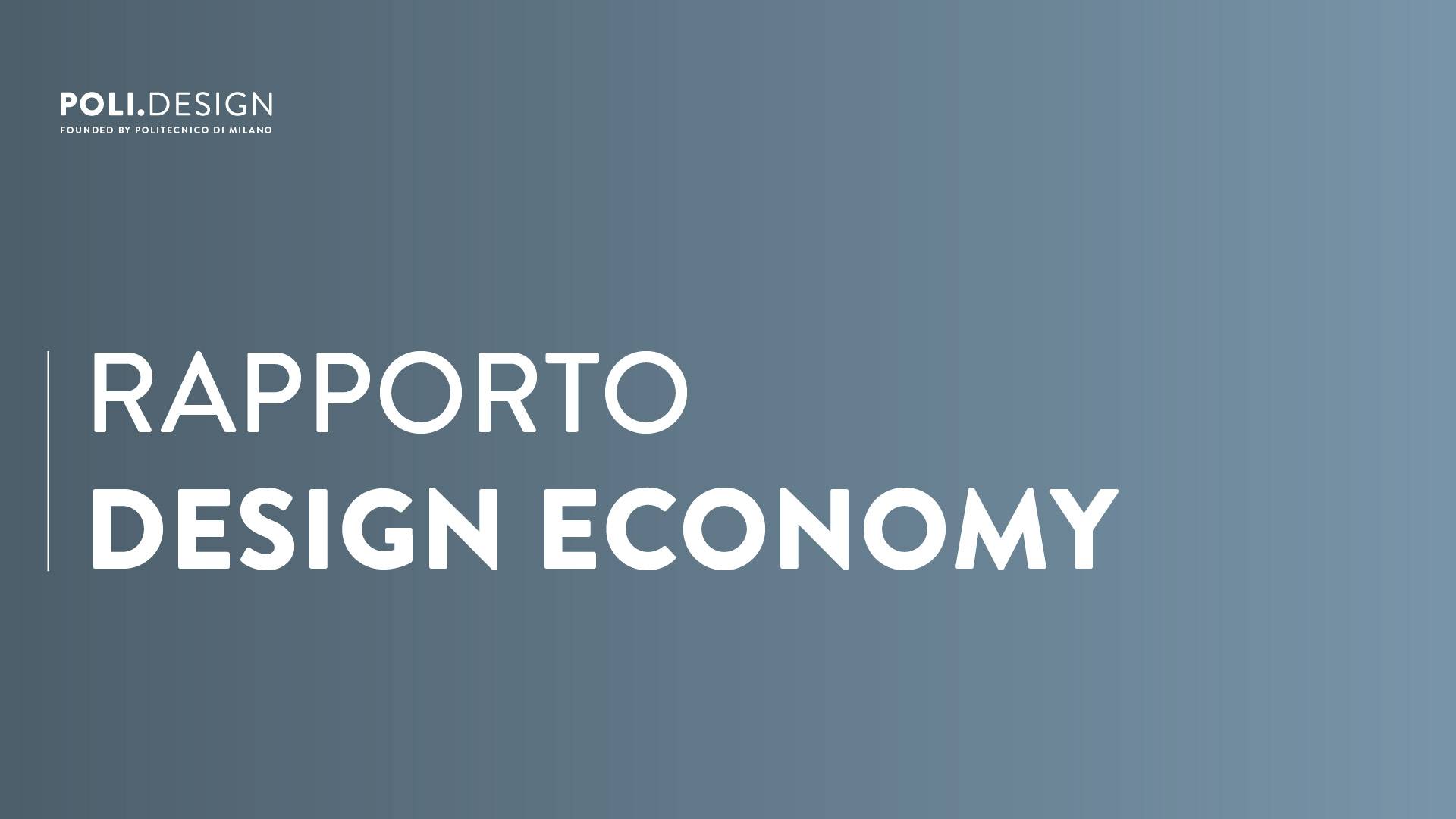 DESIGN ECONOMY REPORT 2025 IN ITALIA